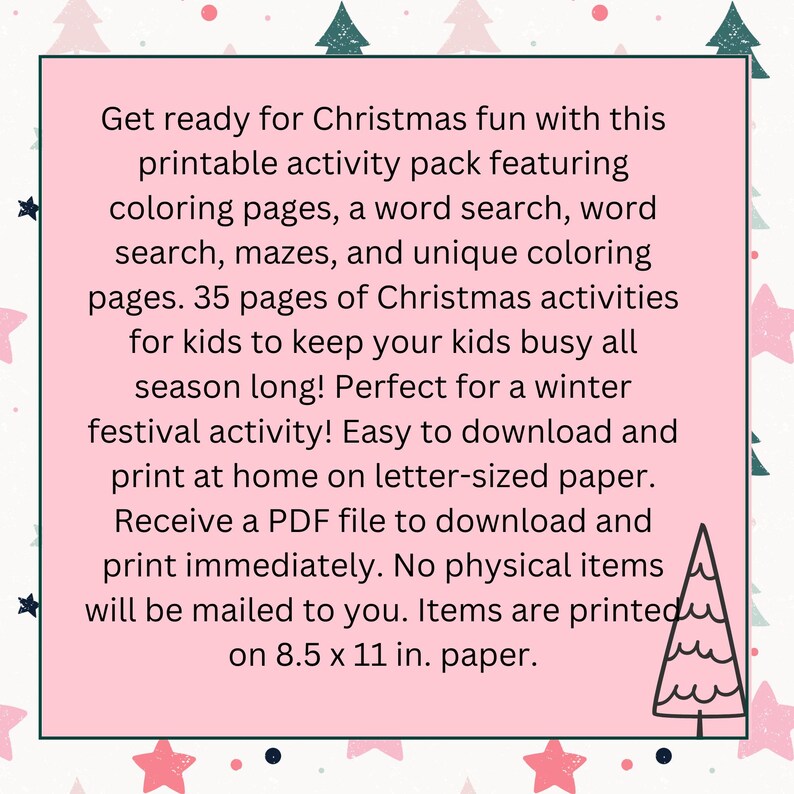 Printable Christmas Activities, Christmas Activities Pack, Activities ...