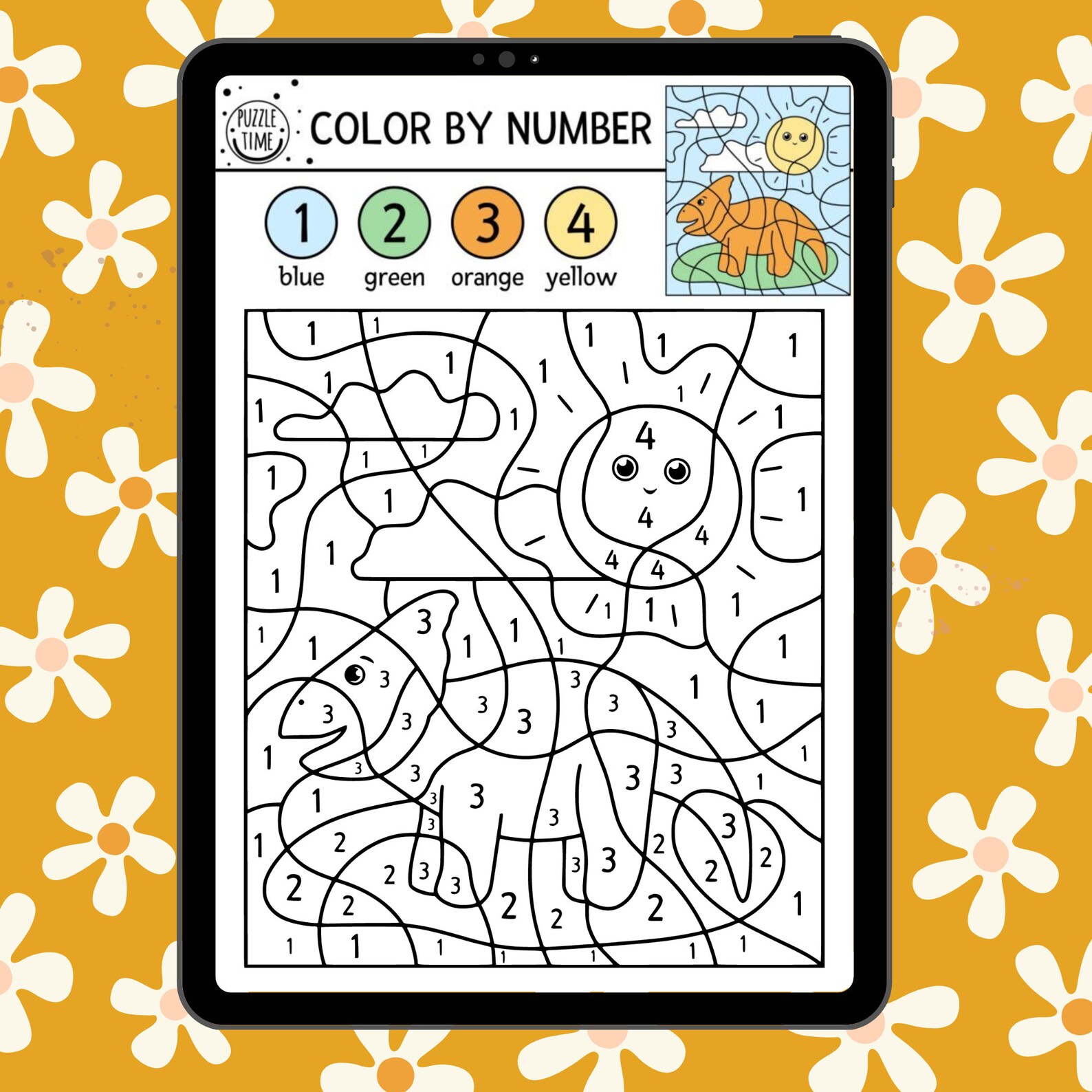 Spring Color by Number, Color by Number, Activity for Kids,coloring ...