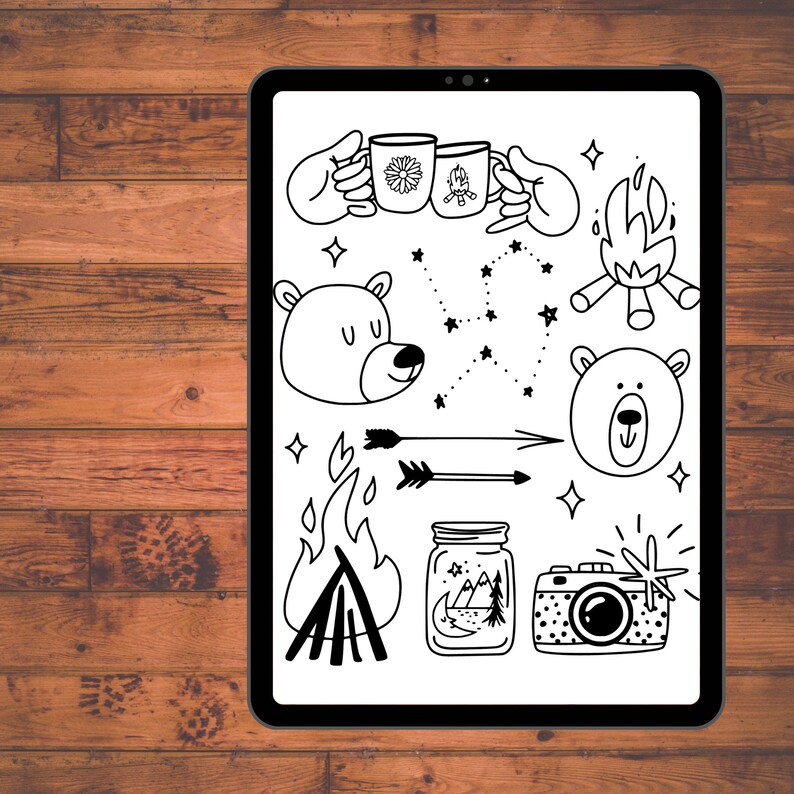 Minimalist Line Art Coloring Pages| Oodles of Doodle Coloring Pages ...