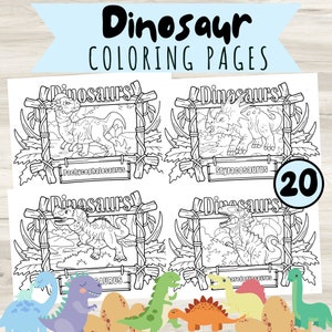 Dinosaur Coloring Pages| Kids Coloring Pages Dinosaur | Printable ...