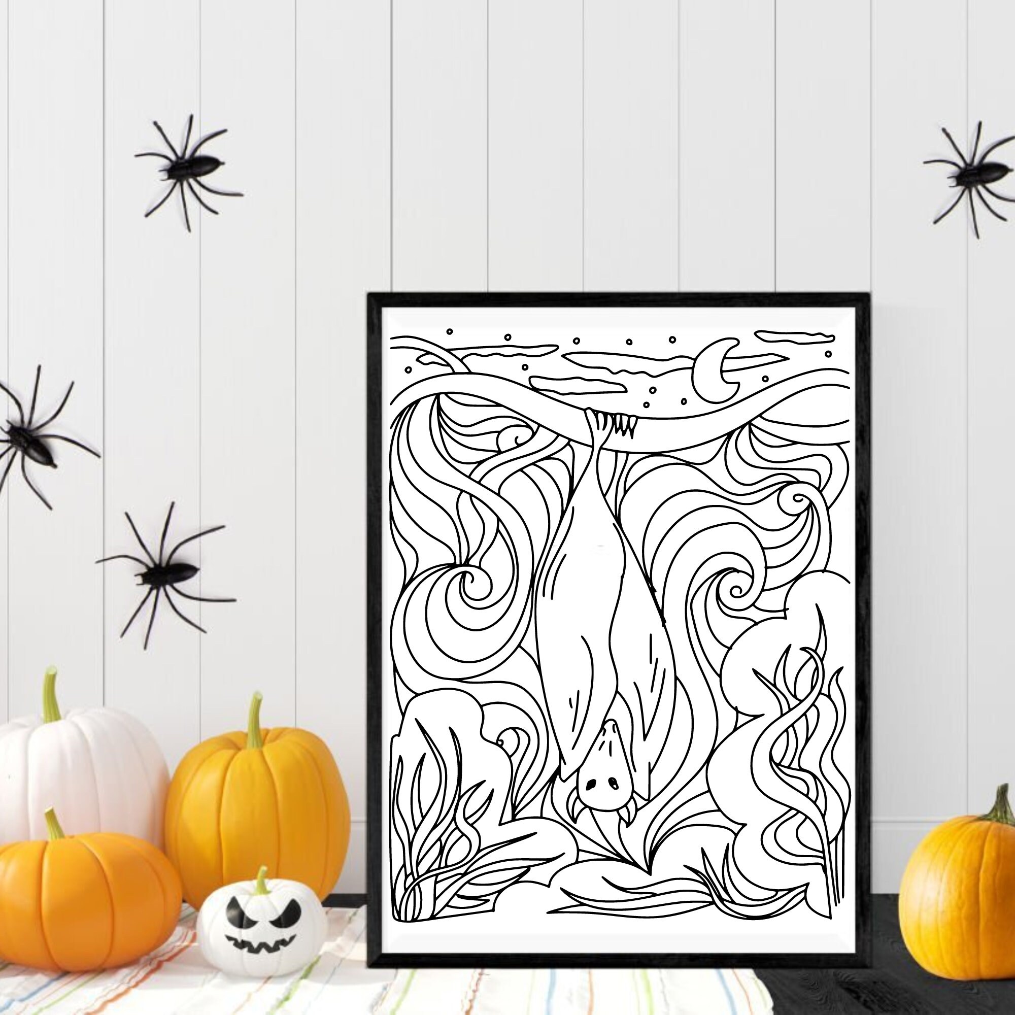Halloween Coloring Pages, Printable Halloween Coloring Sheet Holiday ...