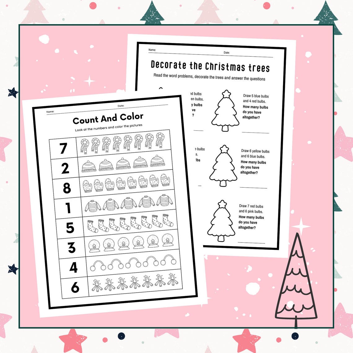 Printable Christmas Activities, Christmas Activities Pack, Activities ...