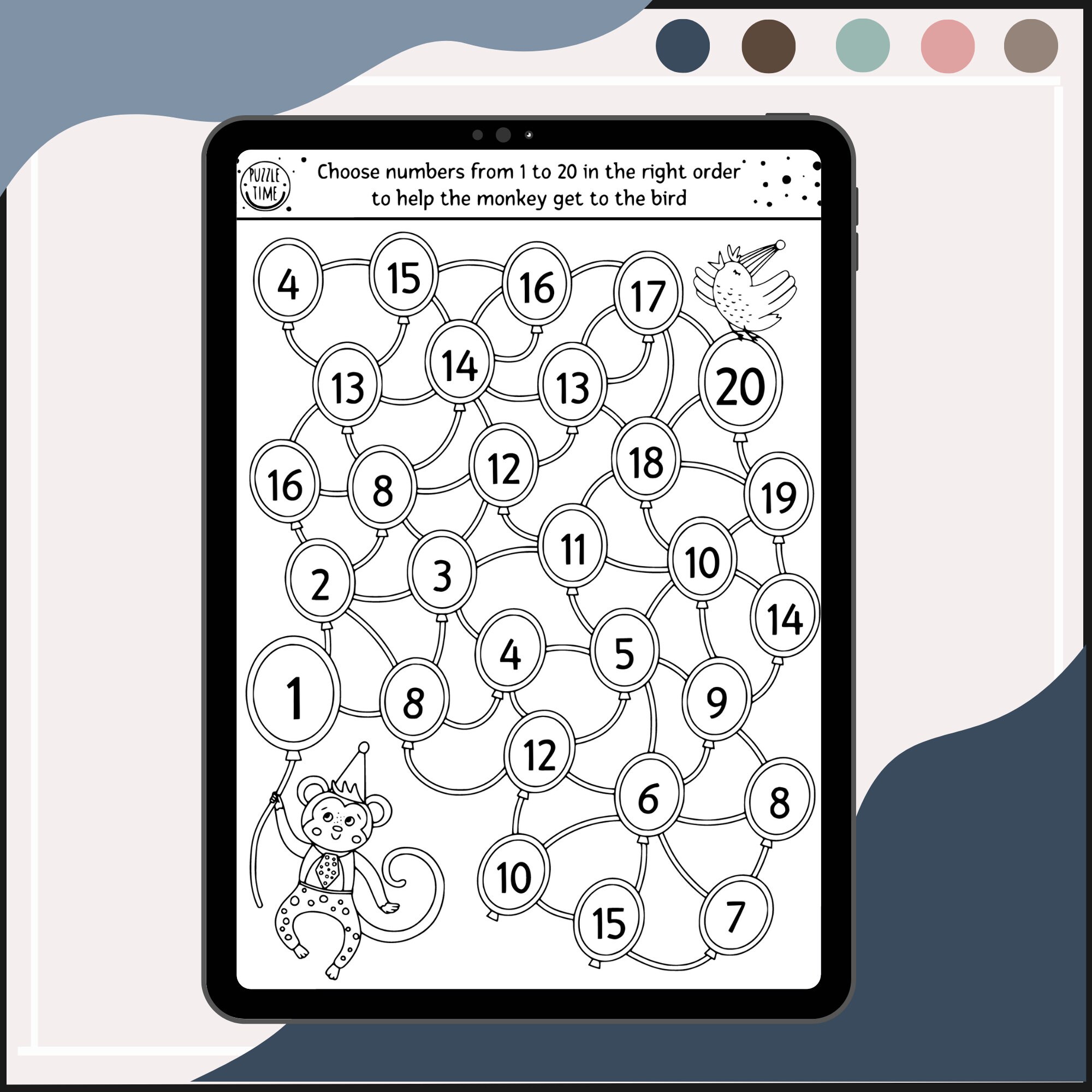 Kids Activity Book | Coloring Pages, Mazes, Word Games (PDF) - Etsy