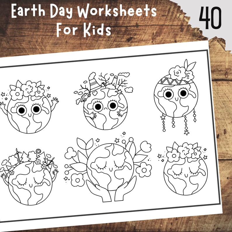 Earth Day Coloring Pages,earth Day Worksheet,coloring Sheets, Spring ...