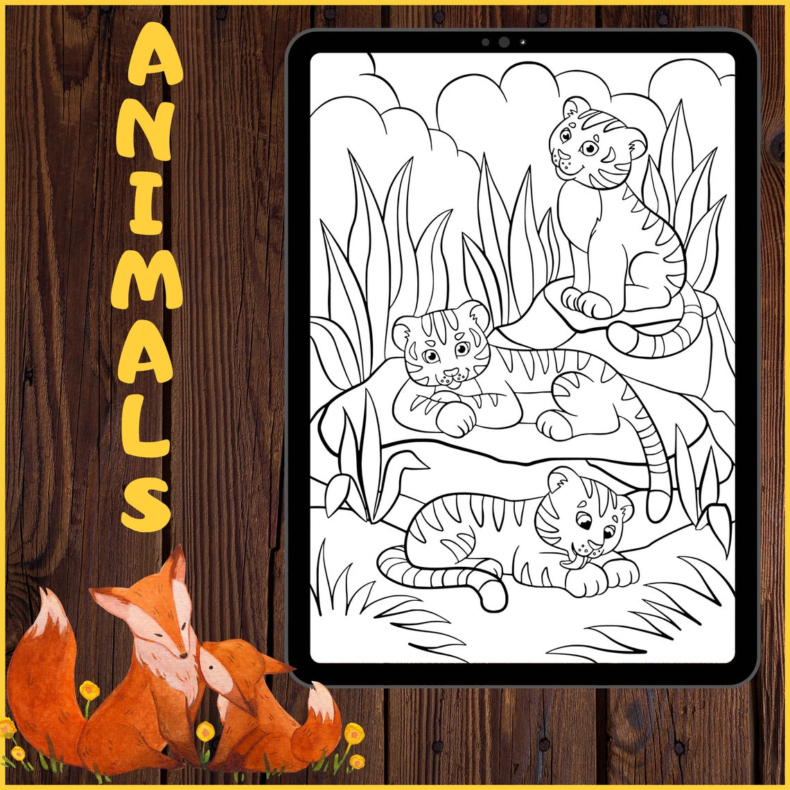 Printable Woodland Coloring Pages for Kids, Animals Coloring Pages ...