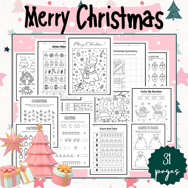 Printable Christmas Activities, Christmas Activities Pack, Activities ...