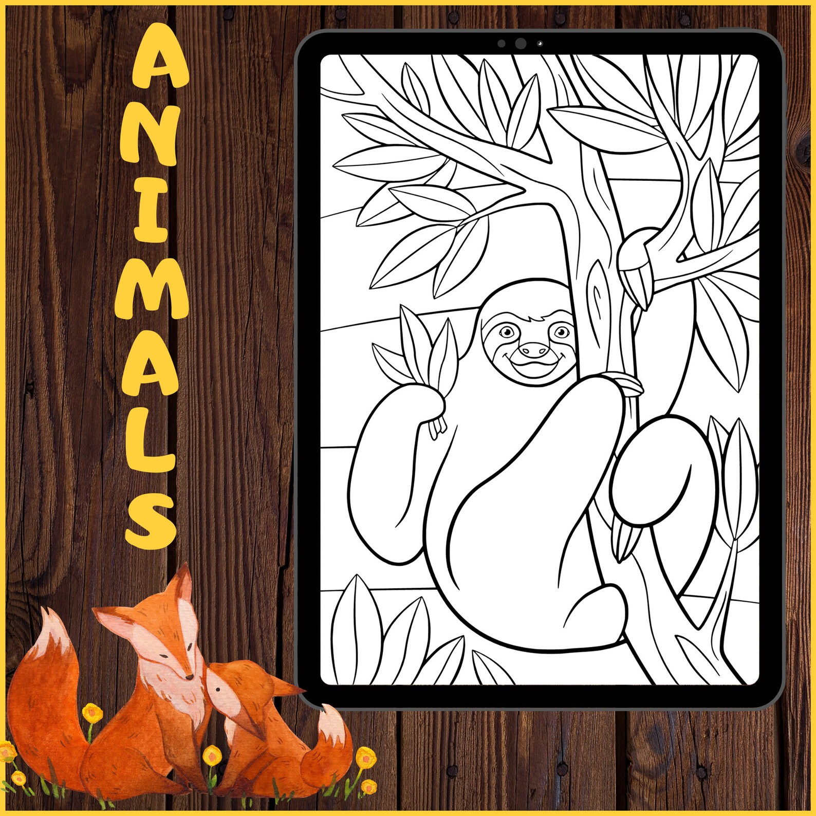 Printable Woodland Coloring Pages for Kids, Animals Coloring Pages ...