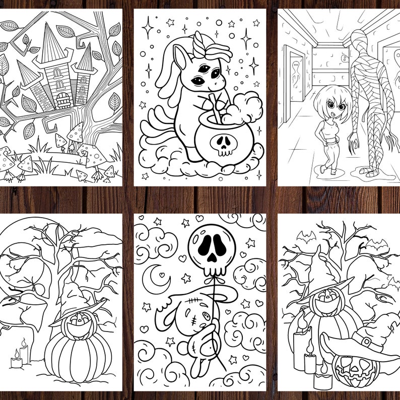 Printable Halloween Colouring Pages, Scary and Horror Coloring Pages ...