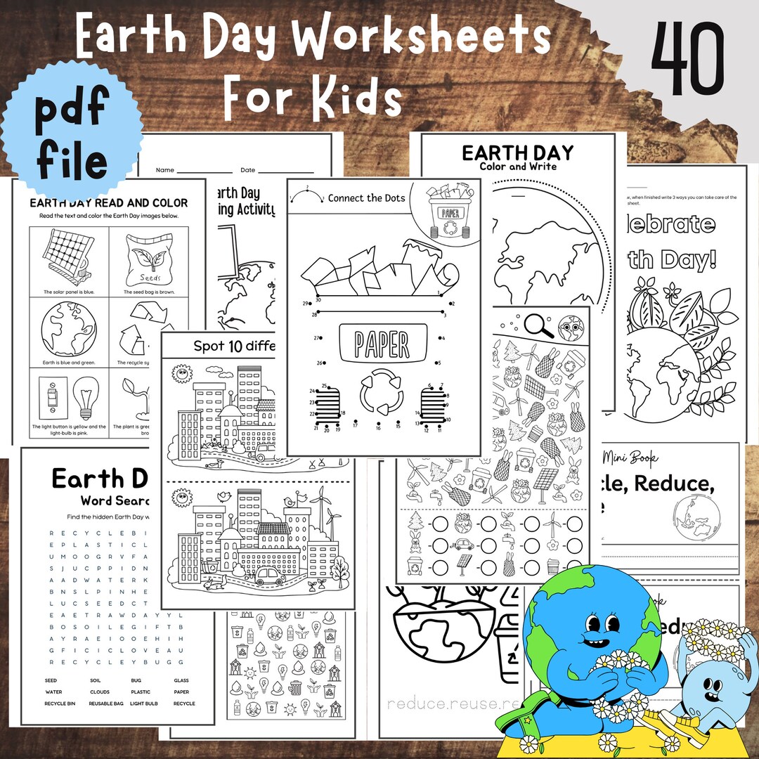 Earth Day Coloring Pages,earth Day Worksheet,coloring Sheets, Spring ...
