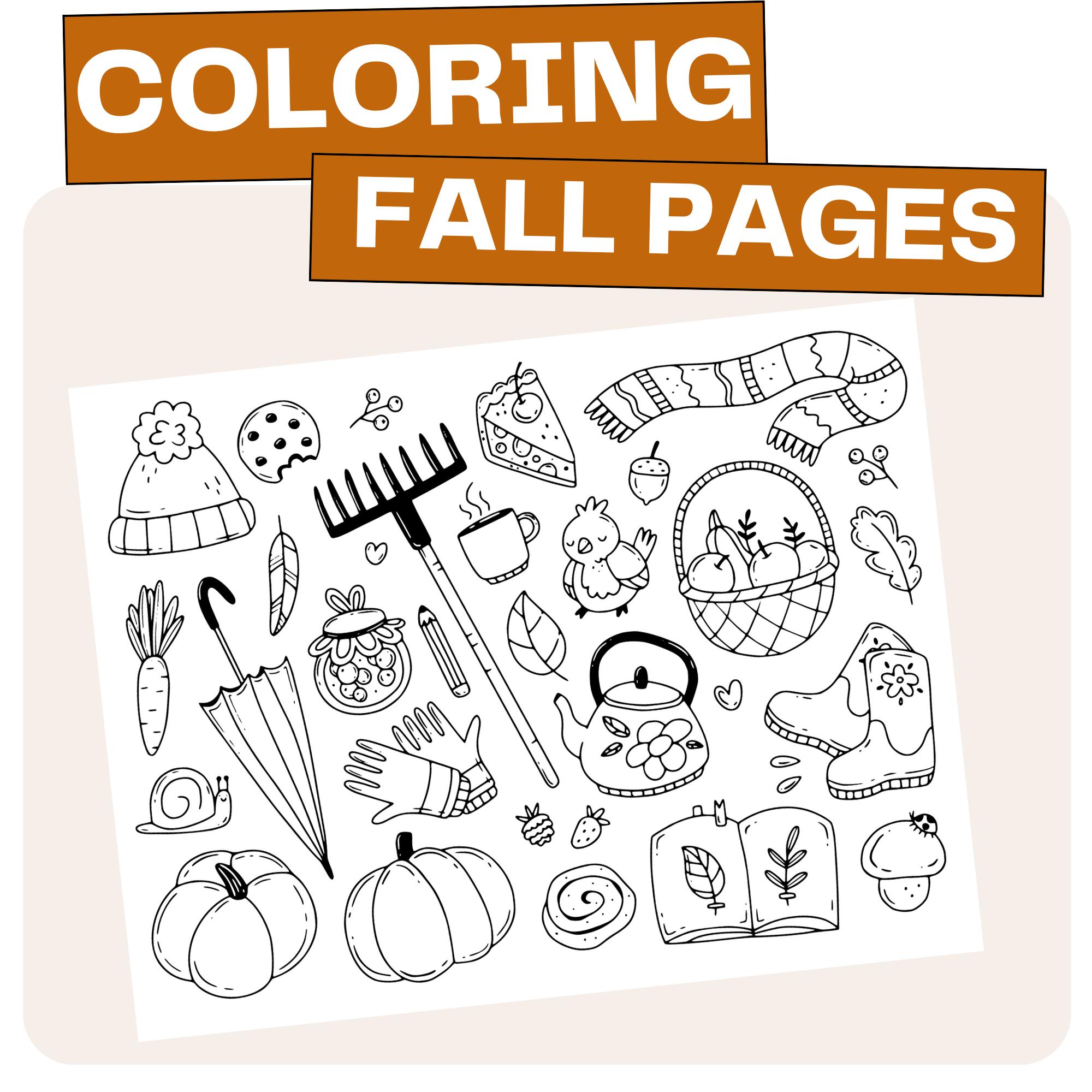 Fall Coloring Pages-cute Fall Coloring Pages for Adults-cozy Printable ...