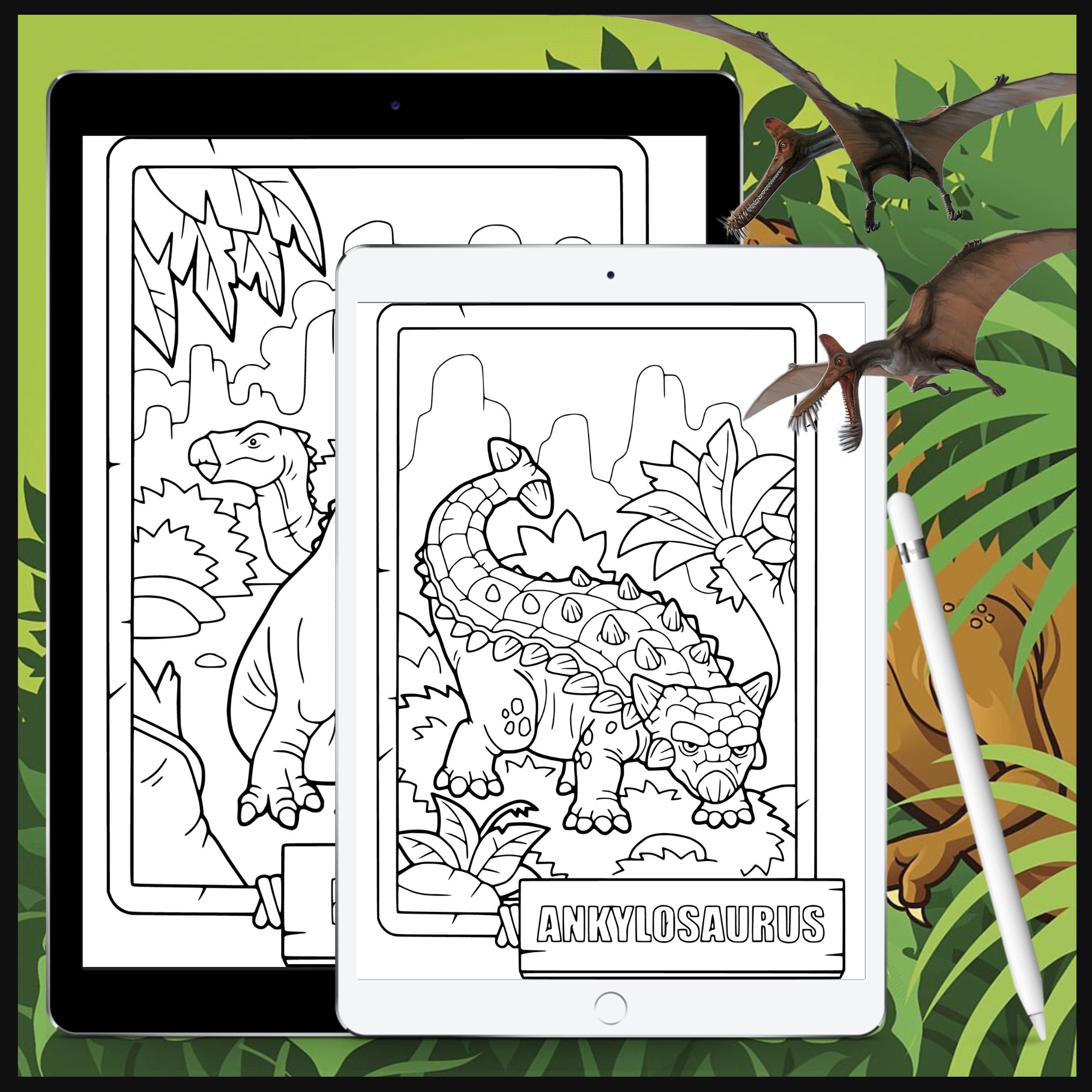 Dinosaur Coloring Pages| Kids Coloring Pages Dinosaur | Printable ...