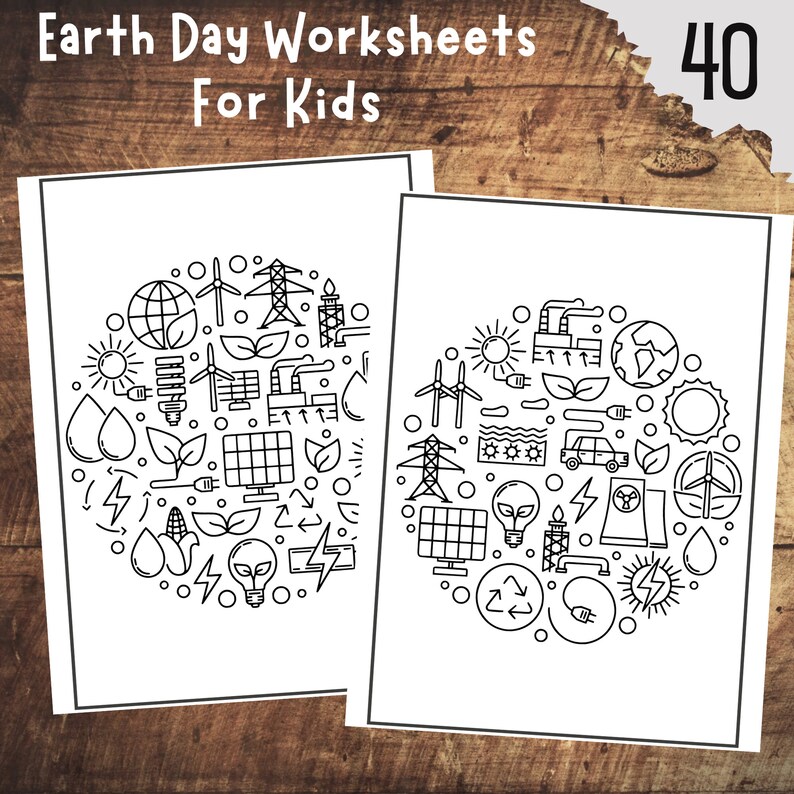 Earth Day Coloring Pages,earth Day Worksheet,coloring Sheets, Spring ...