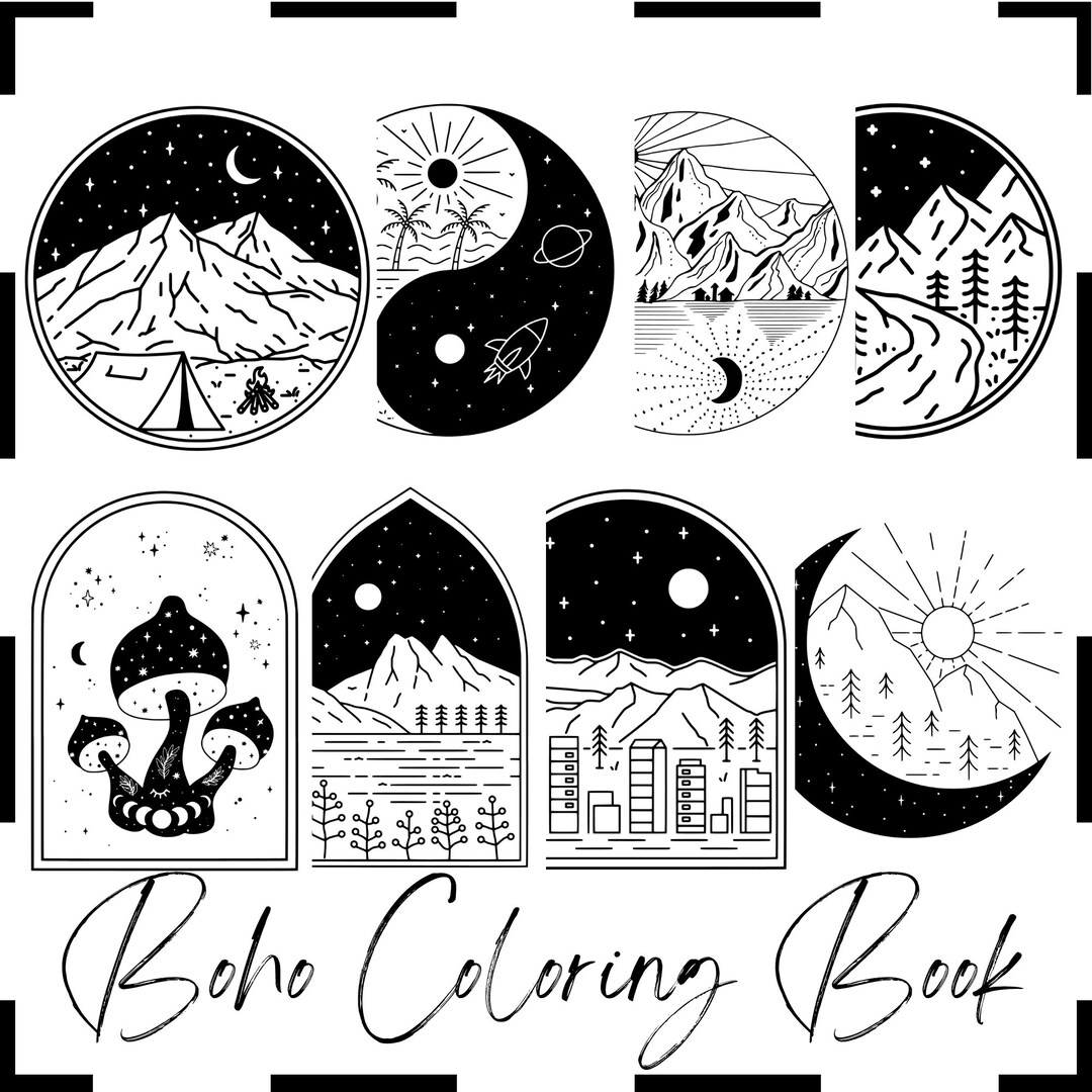 Printable Adult Coloring Pages, Adult Boho Coloring Pages,boho Coloring ...