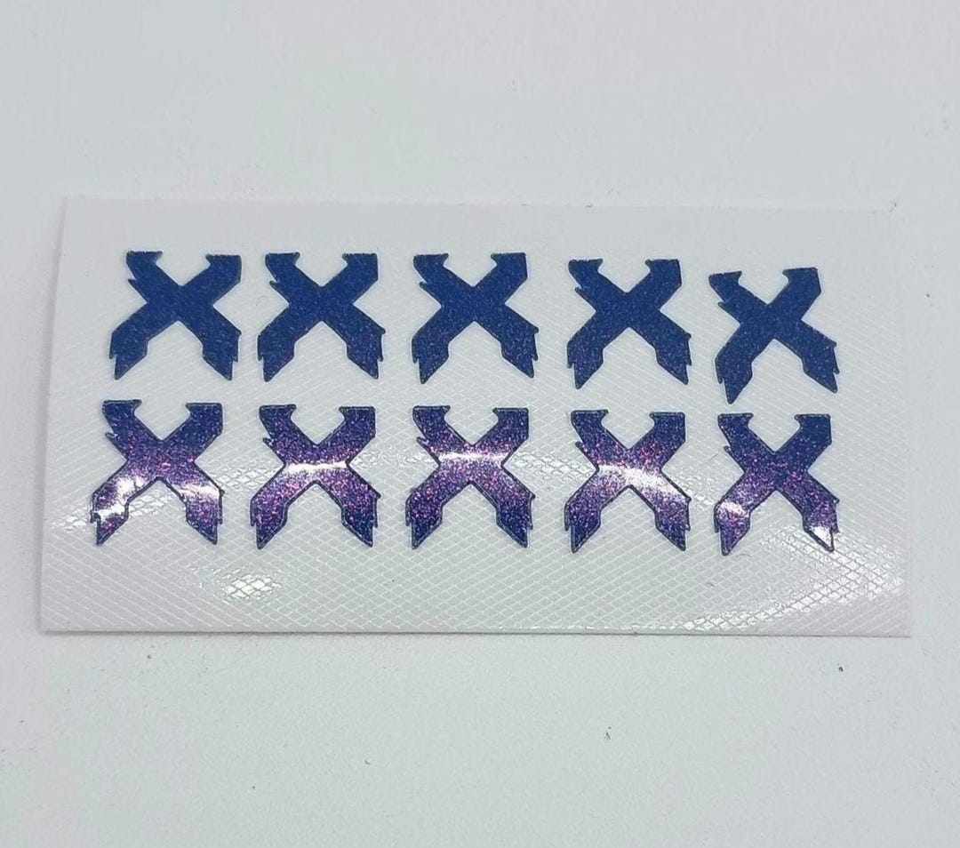Excision "x" Vinyl Nail Decals - Etsy