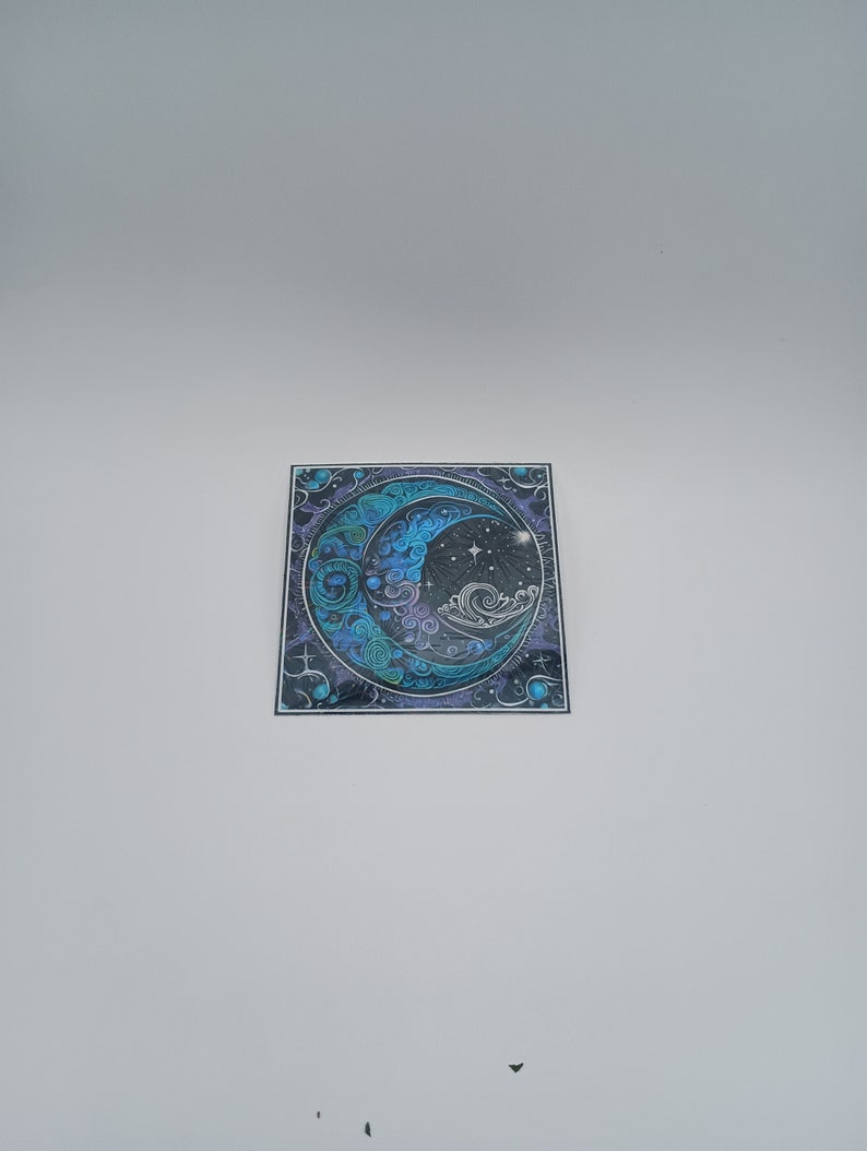 Moon Vinyl Sticker - Etsy