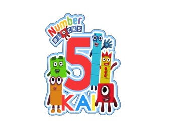 Handmade Edible Number Blocks Numberblocks Cake Topper - Etsy UK