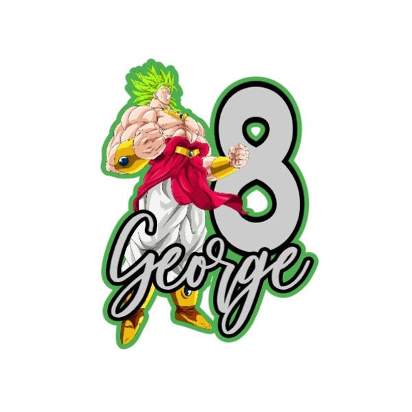 Broly Cake Topper - Etsy UK