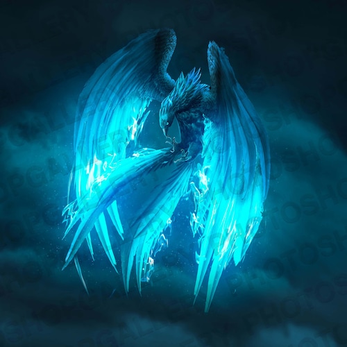 Ice Mountain Phoenix Download Printable Art Instant - Etsy