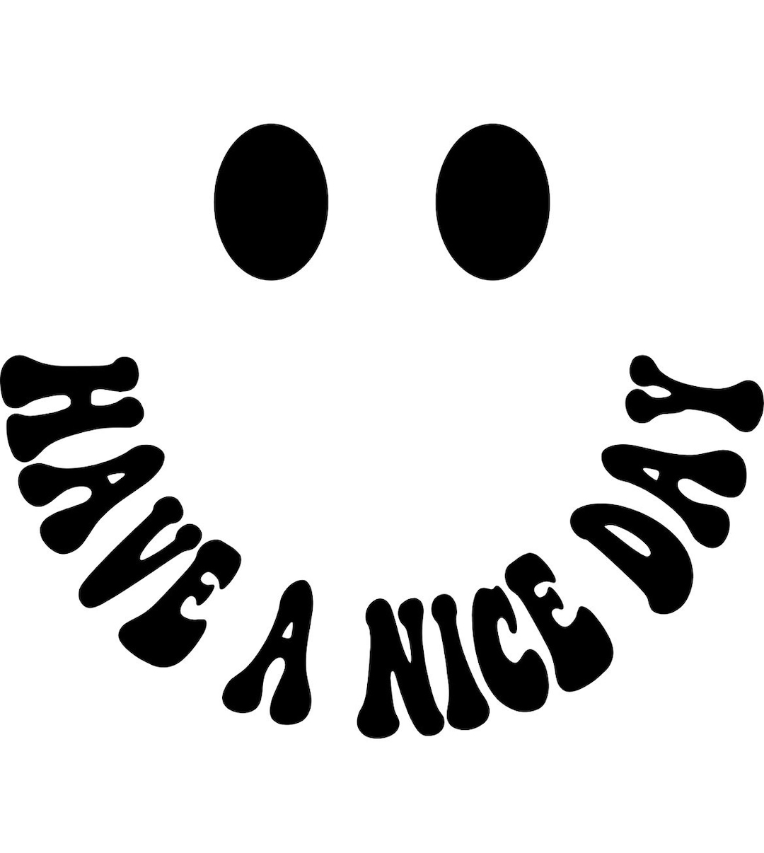Have a Nice Day Smiley Vinyl Decal Sticker - Etsy
