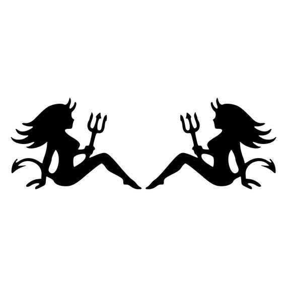 Devil Mud Flap Vinyl Decal Sticker - Etsy
