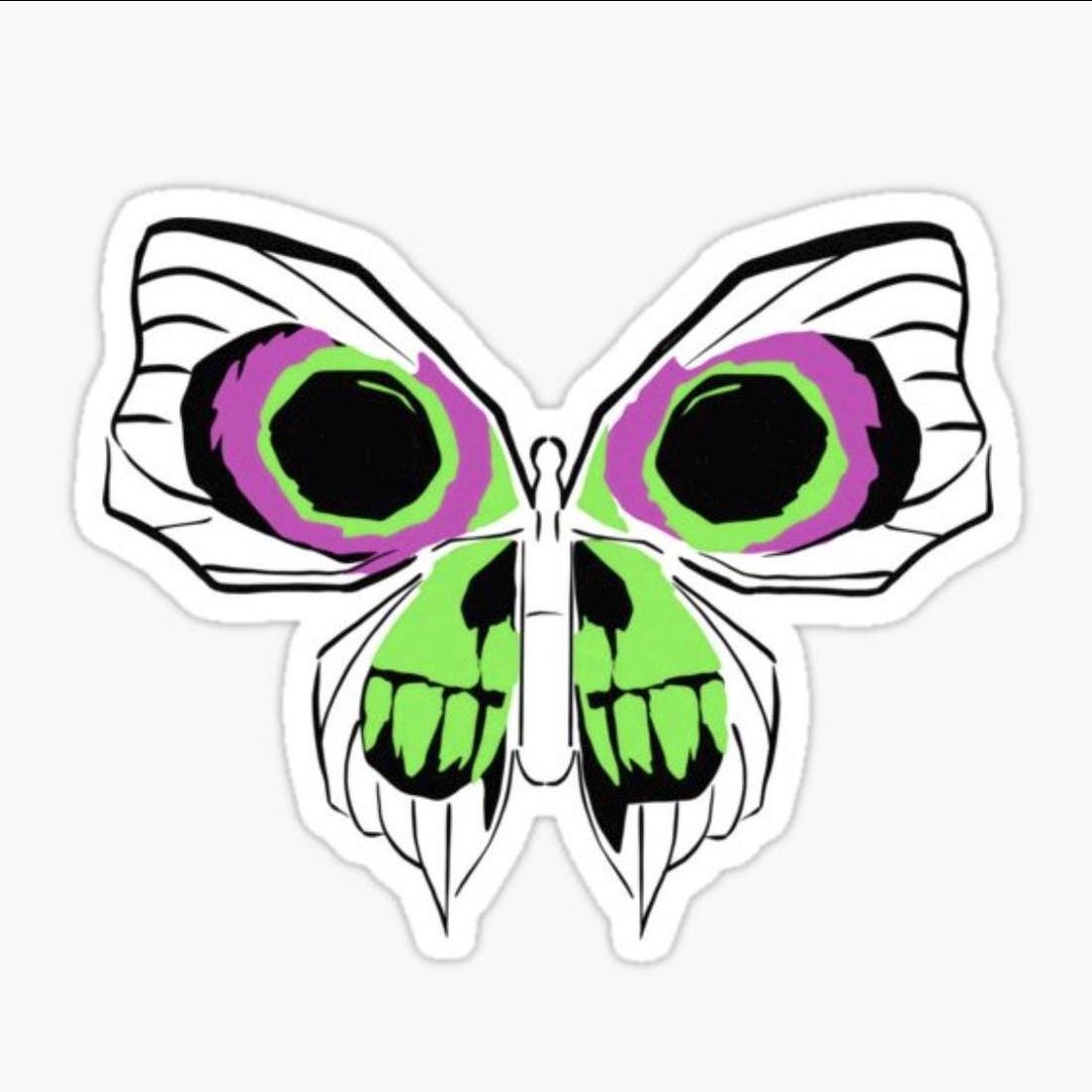Jinx Butterfly Bomb Sticker - Etsy