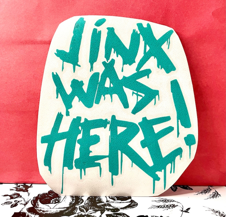 League of Legends Jinx Was Here Graffiti Tag - Etsy