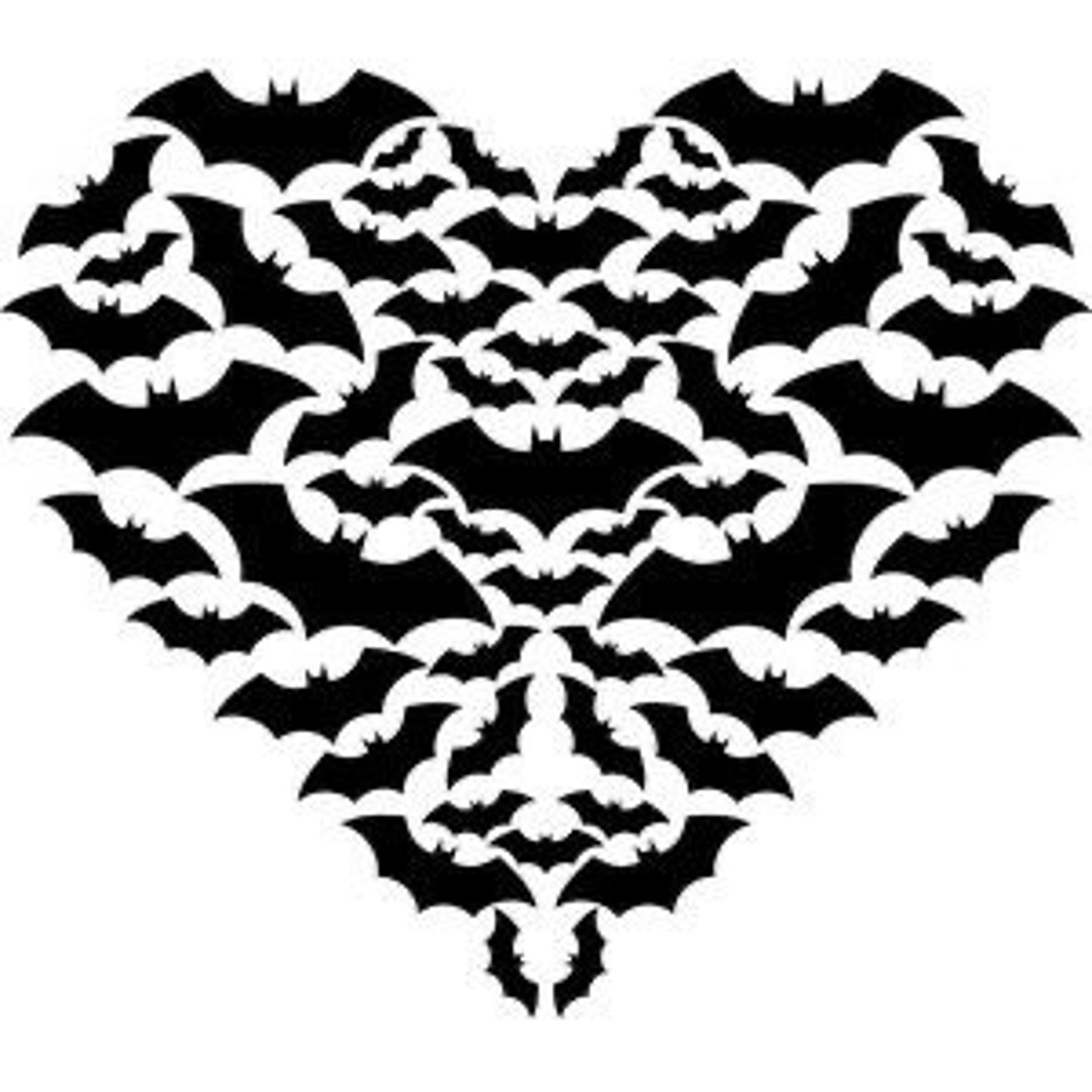 Bat Heart Vinyl Decal Sticker - Etsy