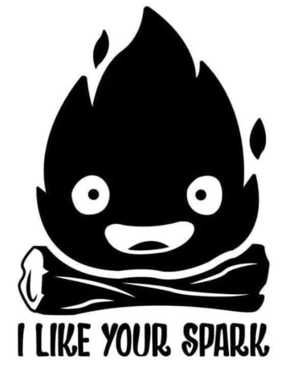 Calcifer Vinyl Decal Sticker - Etsy