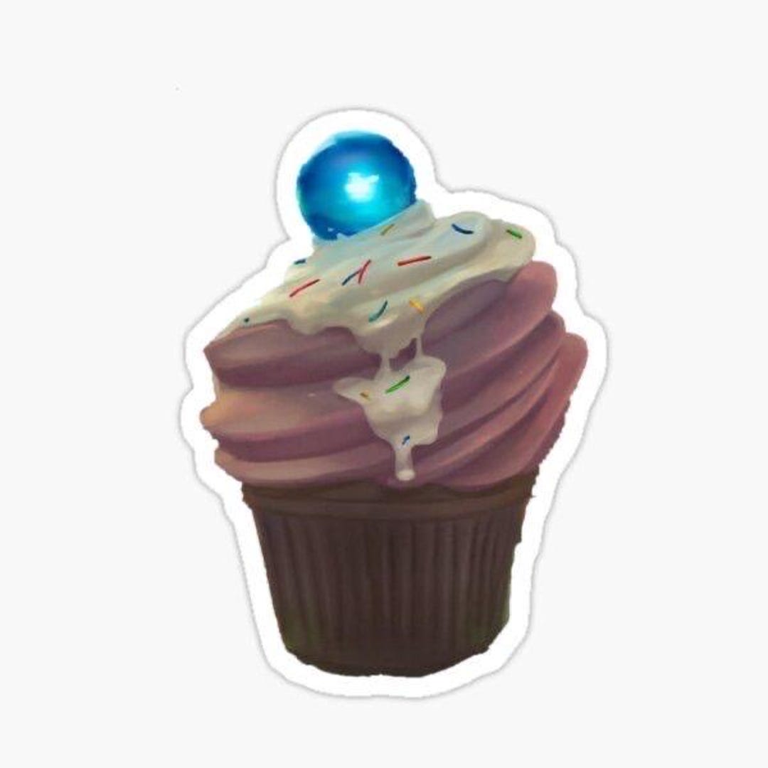 Jinx Cupcake Sticker 4.5 Inch - Etsy