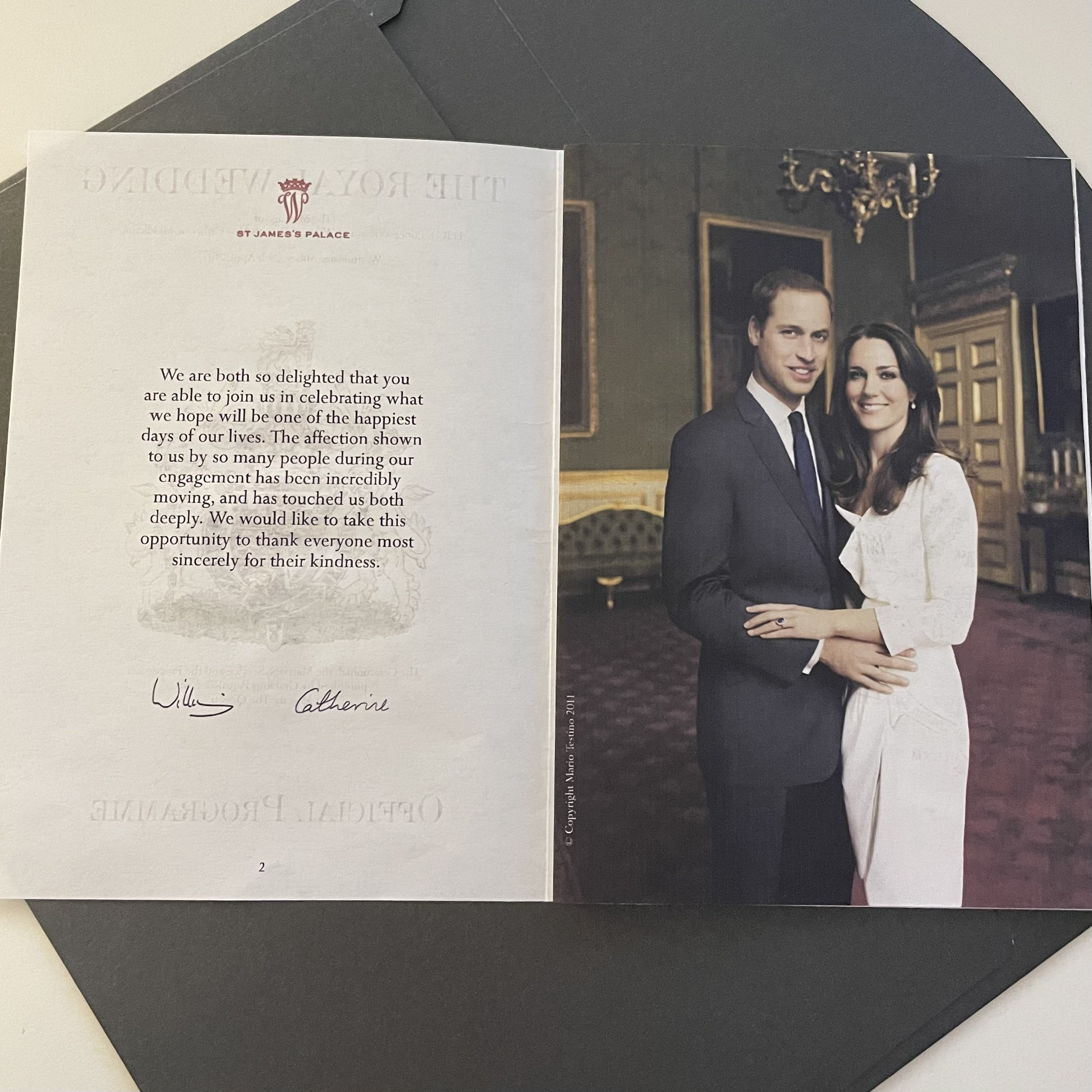 Official Order of Service for the Wedding of Prince William & Catherine ...