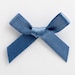 Mini Dusty Blue Satin Bows | Pack of 10 | Pre-tied 3cm Wide | Self ...