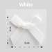 Mini White Satin Bows | Pack of 10 | Pre-tied 3cm Wide | Self Adhesive ...