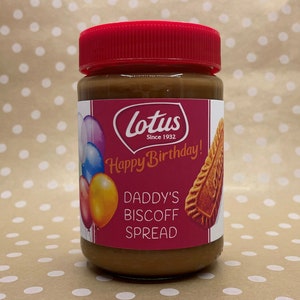 Personalised Lotus Biscoff Spread Label for 400g Jar | Christmas or ...
