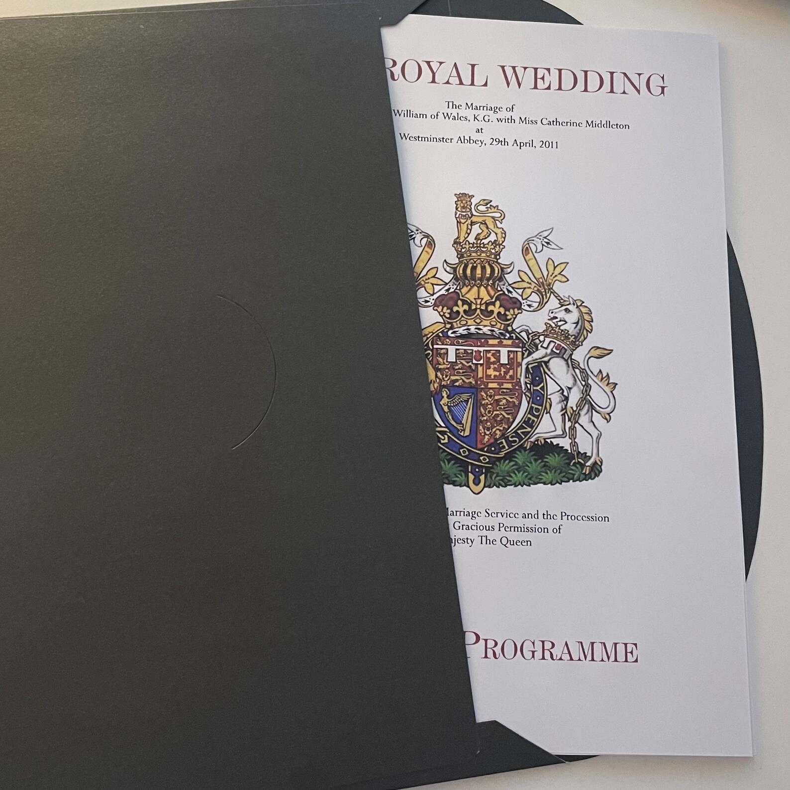 Official Order of Service for the Wedding of Prince William & Catherine ...