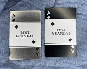 18th Birthday Gift Solid Steel Ace of Spades Playing Card Bottle Opener ...