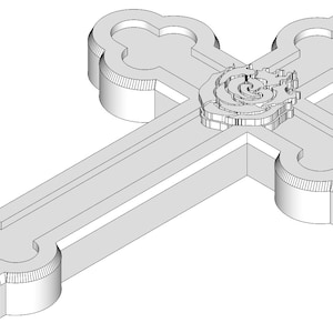 RWBY Ruby Rose Cross Cosplay Pin STL - Etsy