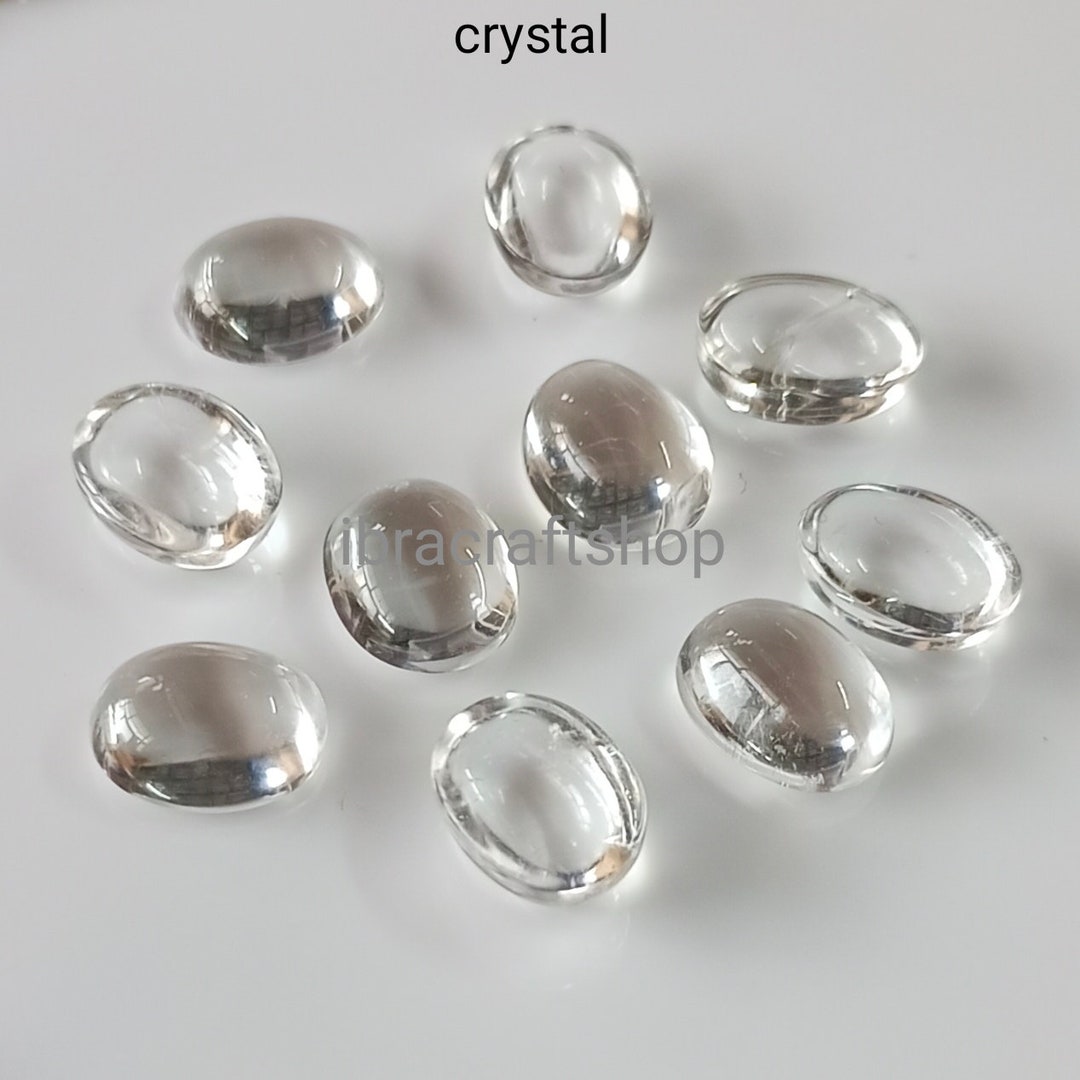 Oval Cabochon, Flat Back, Tiny High Quality Polished for Jewelry, Semi ...