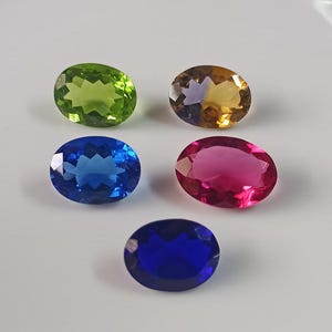 Mix Quartz Oval Gemstone Oval Shape 1 Pair 16X12 Mm Oval Normal Cut ...