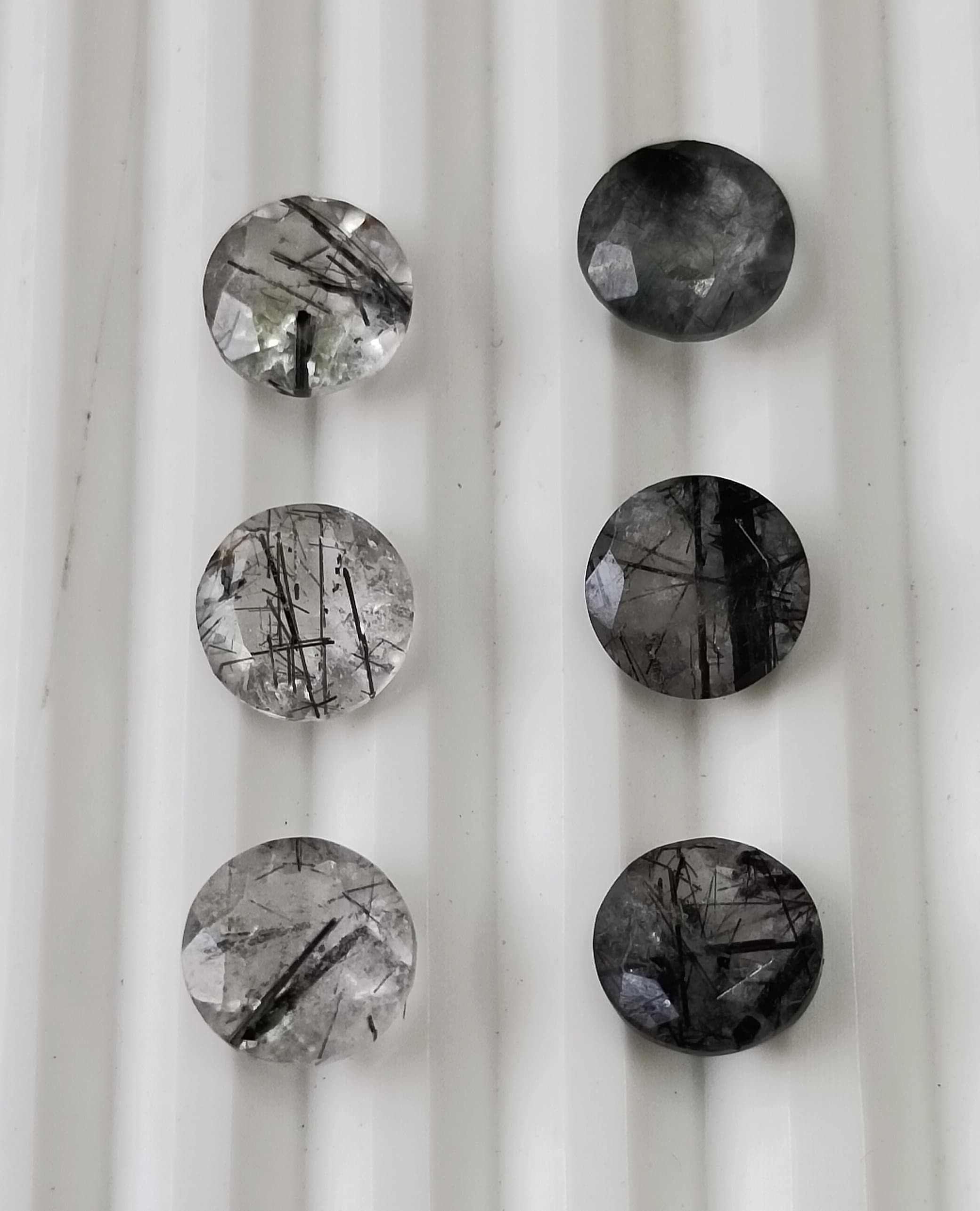 Black Rutile 8 Mm to 20 Mm Round Cut Normal Cut Gemstone Natural Black ...