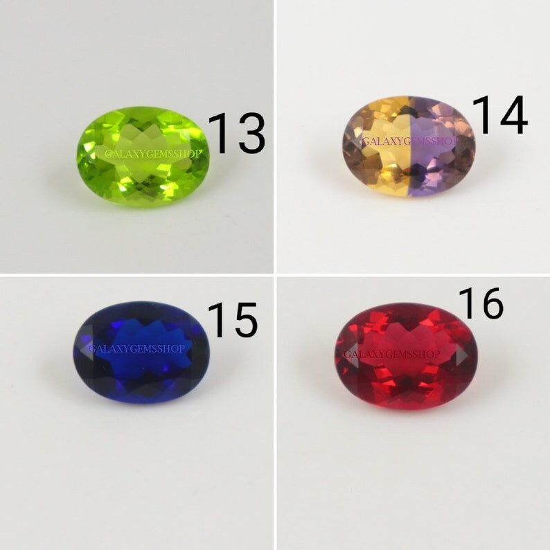 Mix Quartz Oval Gemstone Oval Shape 1 Pair 16X12 Mm Oval - Etsy