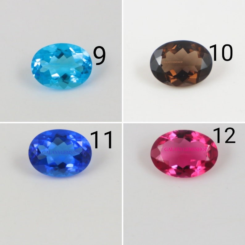 Mix Quartz Oval Gemstone Oval Shape 1 Pair 16X12 Mm Oval - Etsy