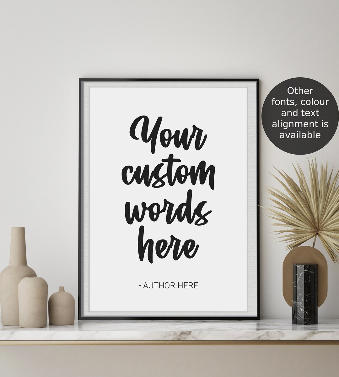 Custom Quote Print Personalised Text Print - Etsy