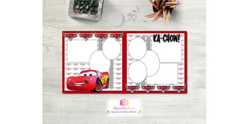 Cars, Digital Scrapbook Template, Scrapbook Pages, Scrapbook Layouts ...