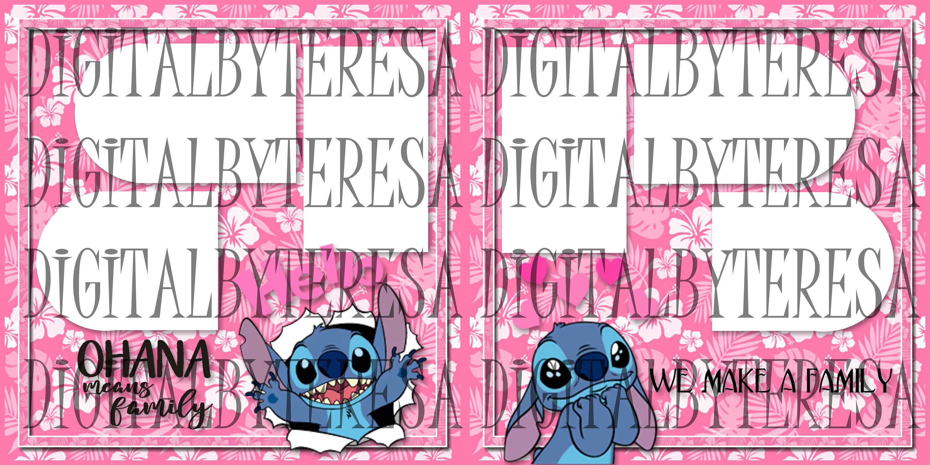 Lilo and Stitch Scrapbook Template, Digital Scrapbook Template, Digital ...