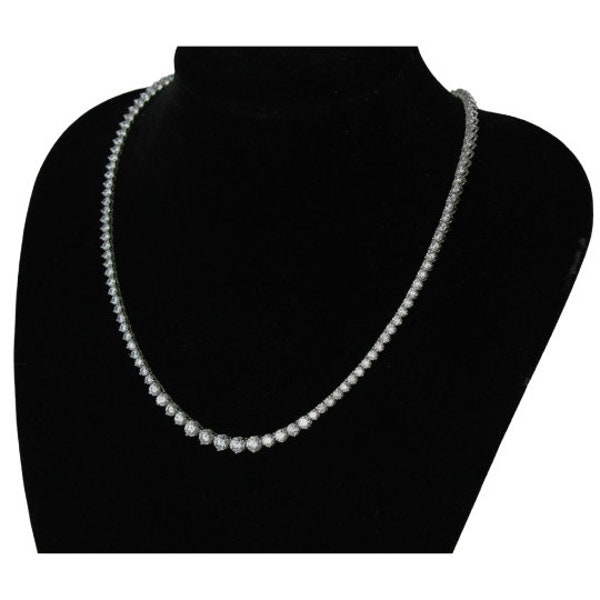 Graduated Diamond Necklace - Etsy