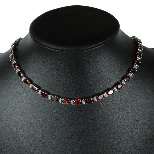 Red Ruby Necklace - Etsy