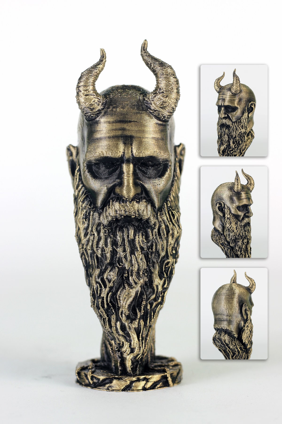 God of War Mimir Bust 3D Print Figure and Sculpture - Etsy