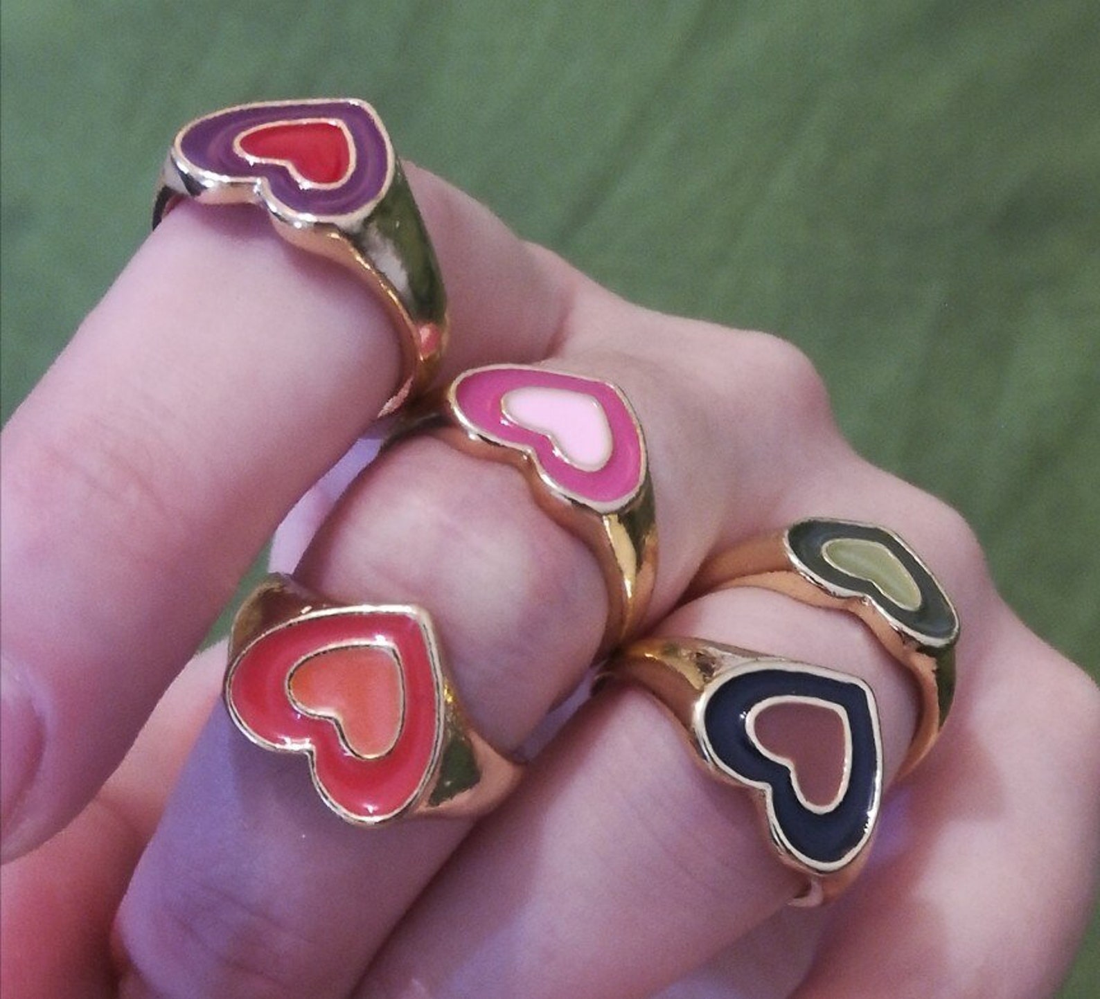 Y2K Rings Aesthetic Rings Indie Rings Rings Set Chunky - Etsy