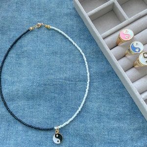 Ying Yang Necklace, Yin Yang Charm, Ying Yang Gift, Yin Yang Necklace ...