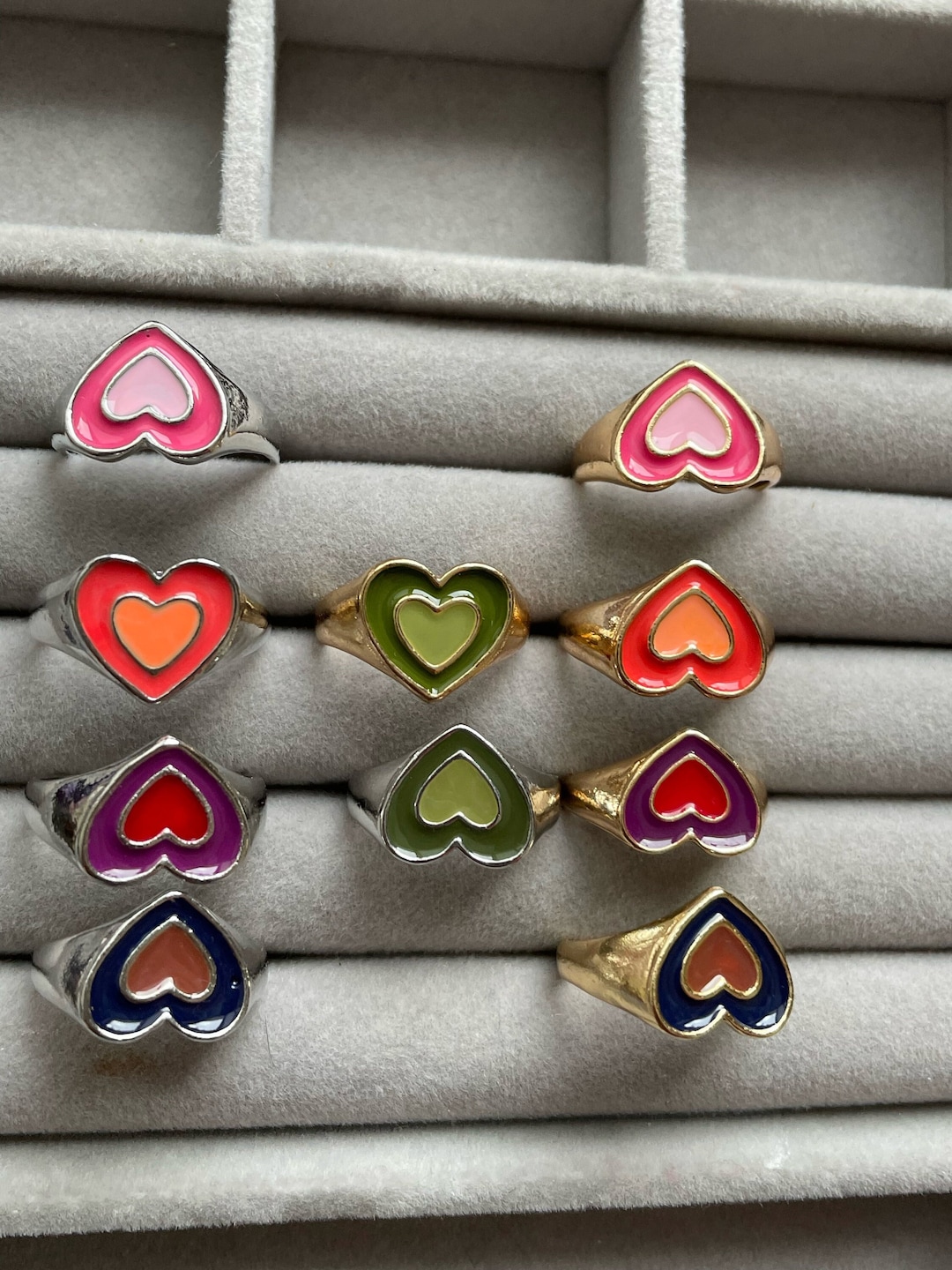 Y2K Rings, Aesthetic Rings, Indie Rings, Rings Set, Chunky Rings ...